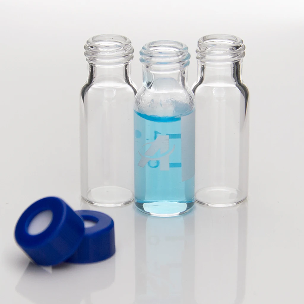 9-425 2ml HPLC Chromatography Sample Vials Screw Cap Liquid Autosampler Glass Vial for Pharma ...