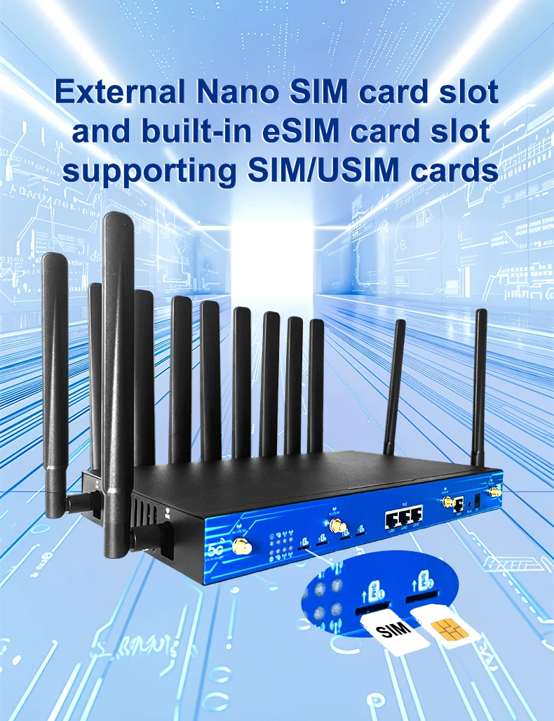 ZBT Z8109AX MT7981B - Multi SIM Card Router with Wifi 6
