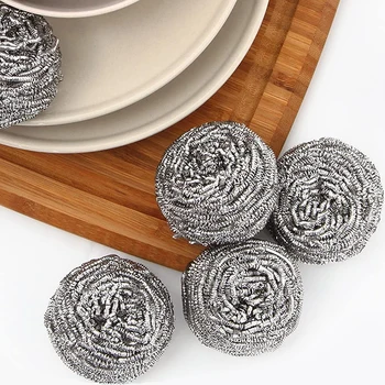 Metal Pot Scrubber Scrubbing Stainless Steel Wire Sponge Scourer ...