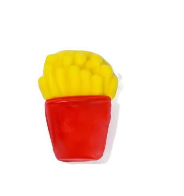 Wholesale Custom Fruit Flavored Halal French Fries Shaped Gummy Candy
