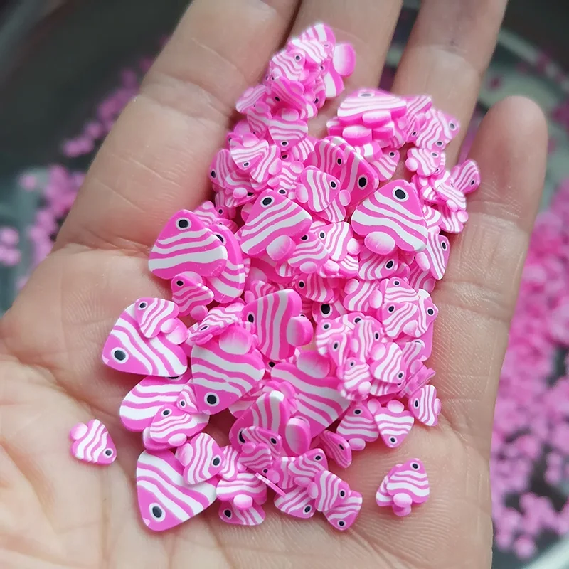 1kg DIY Slime Filler Sprinkles Sea Animals Clay Slices Pink Tropical ...