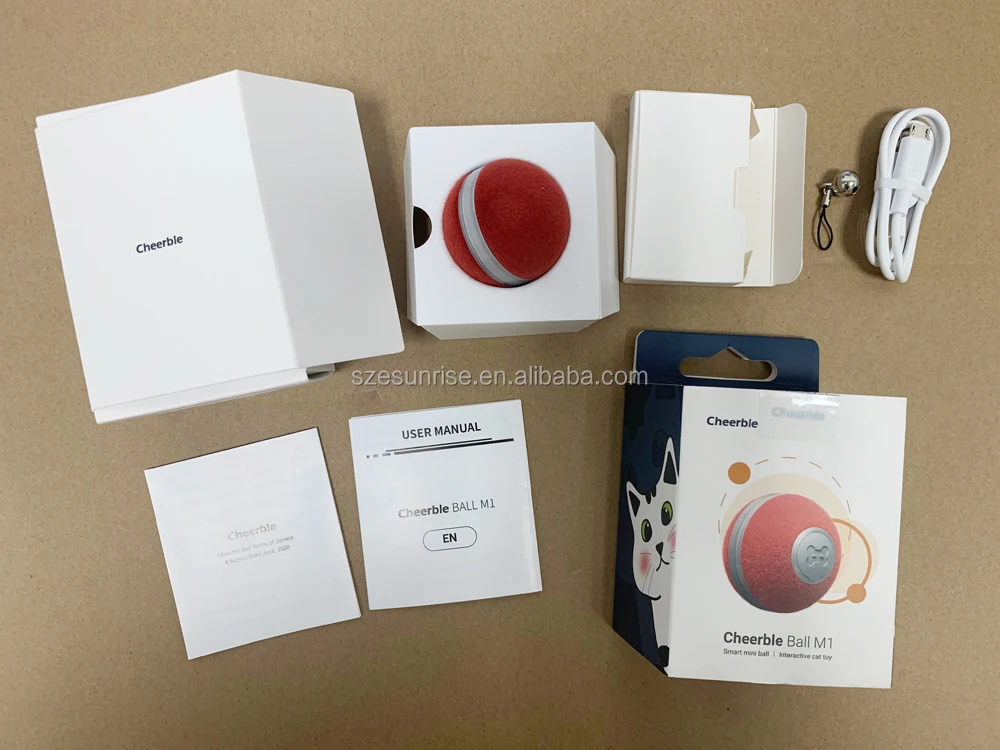 Cheerble Ball M1 - Smart & Interactive Pet Toy for Cats