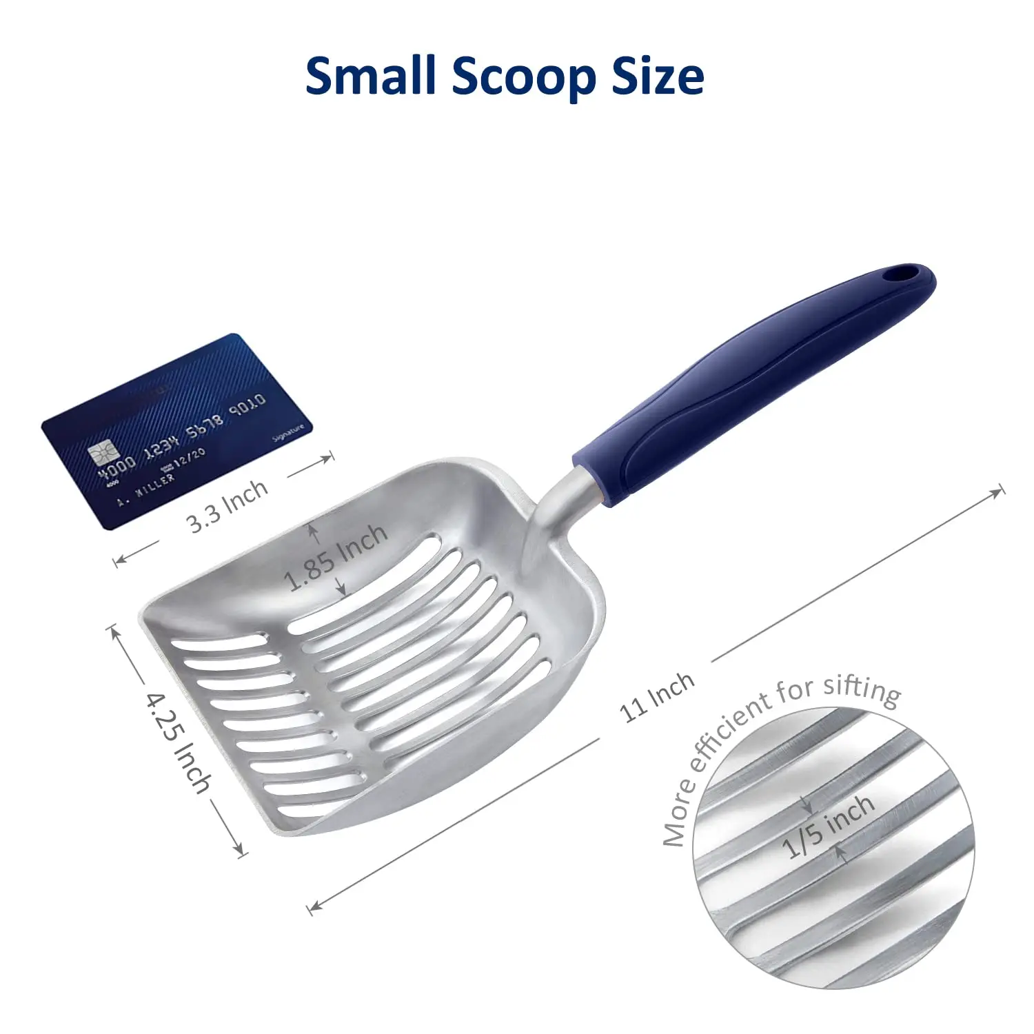 Stainless Steel Cat Litter Scoops Aluminum Alloy Sifter Customized Deep ...