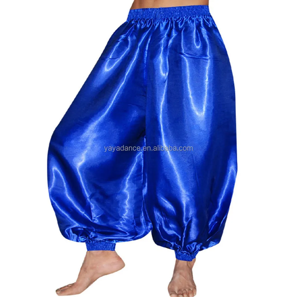 Nayaking Satin Harem Yoga Pants Trousers Aladdin Pantalons Jenie Hippie ...