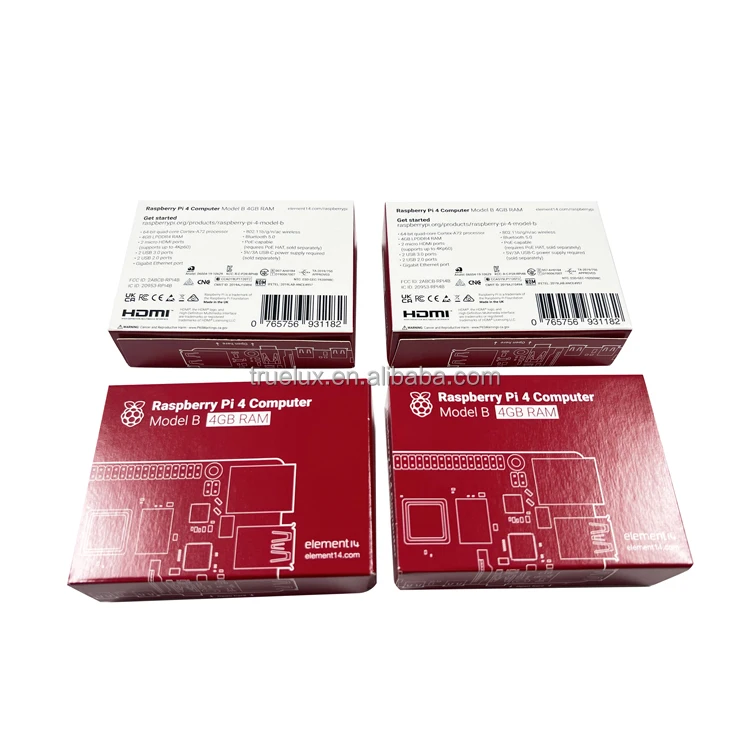 Raspberry Pi 4B 1G 2G 4G 8G Development Boards - in Stock