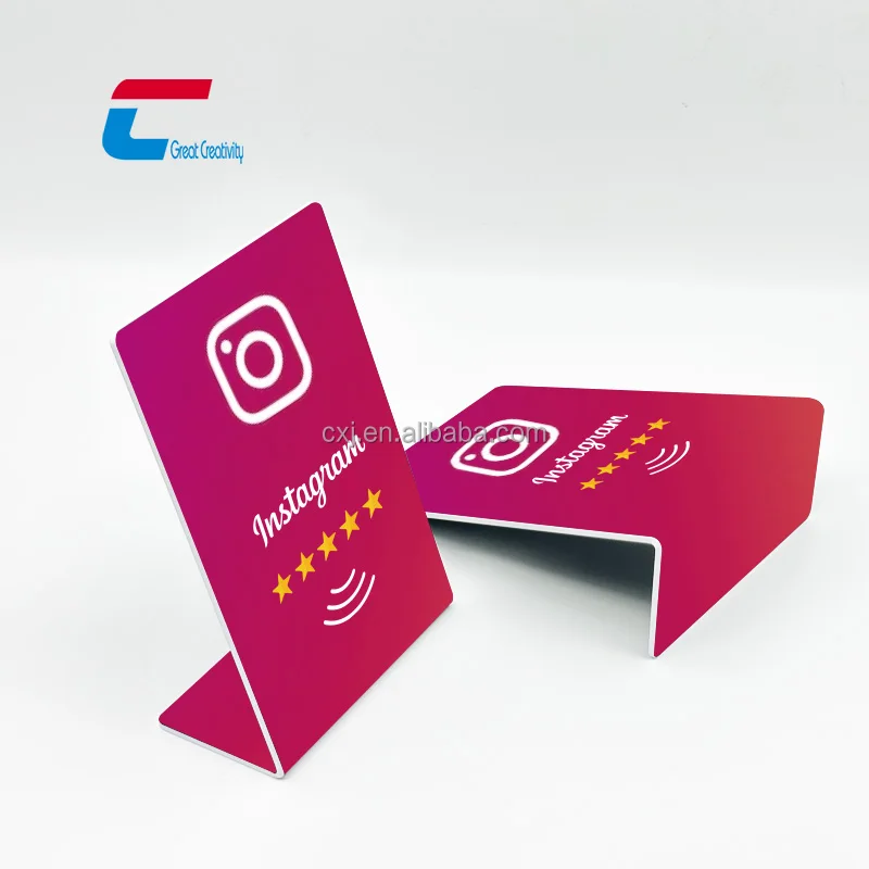 Facebook Whatsapp Digital Nfc Display Stand Custom Printing Google ...