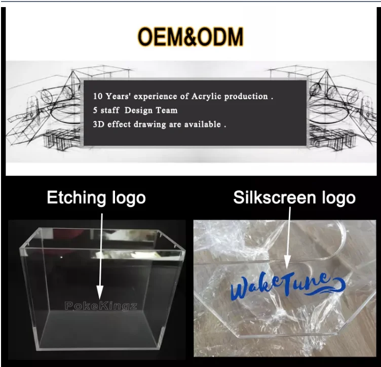 Acrylic Charizard Upc Box Display Case For Pokemon Charizard Ultra ...