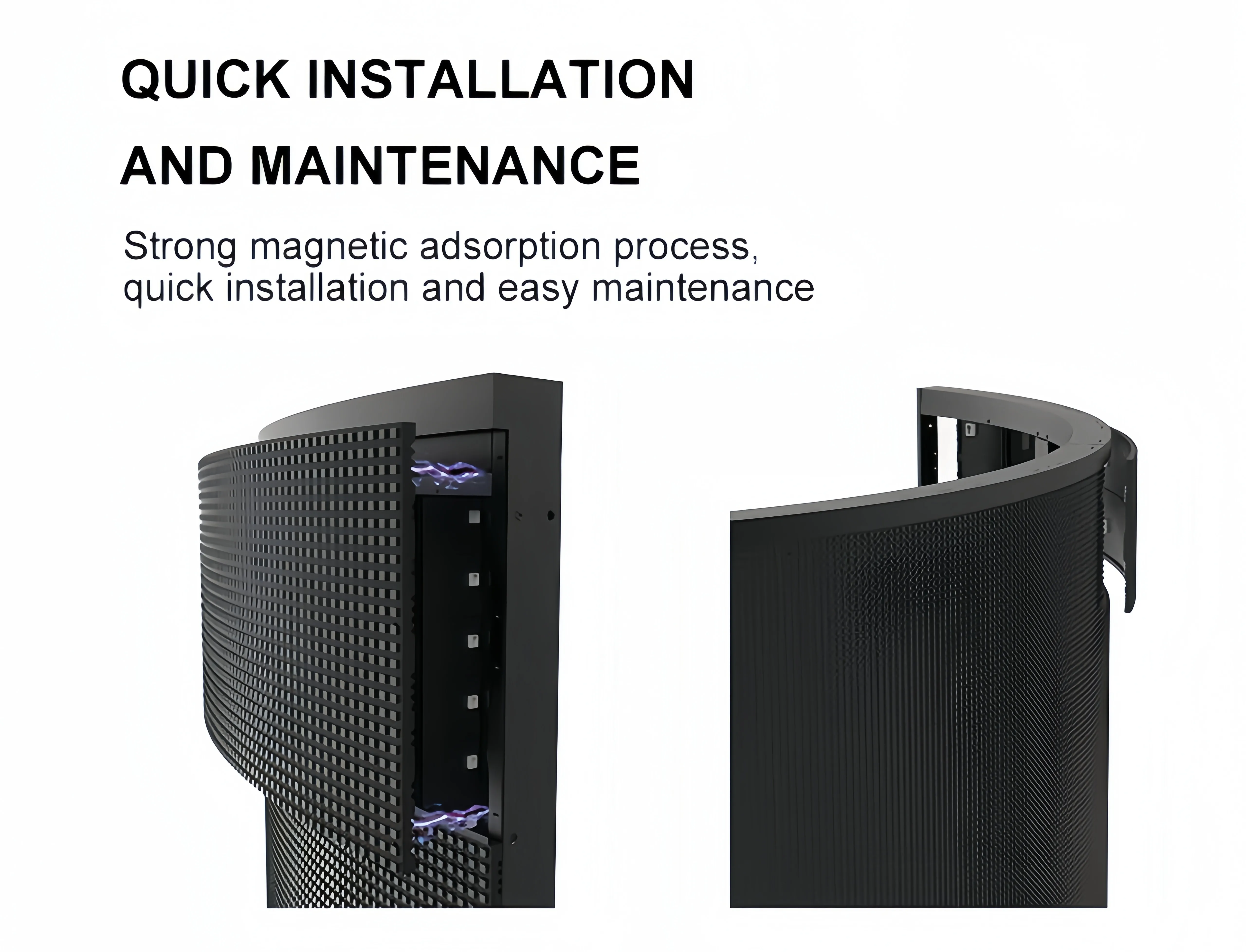 Curved Led Display Screen Video Wall P2 Indoor Flexible Led Display ...