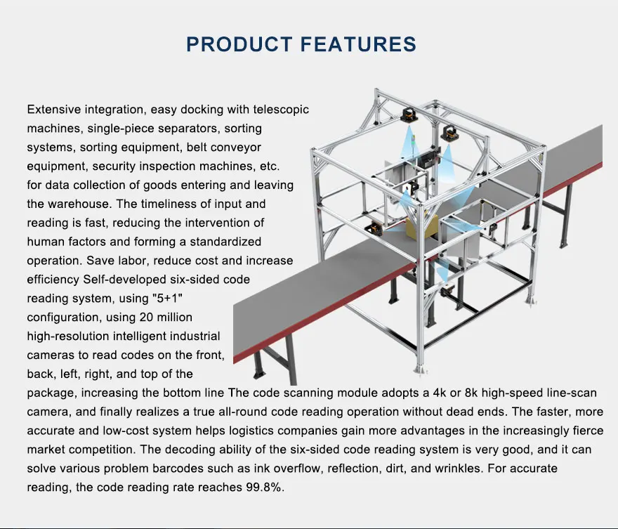 Automatic Dimension Weigh Scanning Dws Dimension Weight Scanner Machine ...