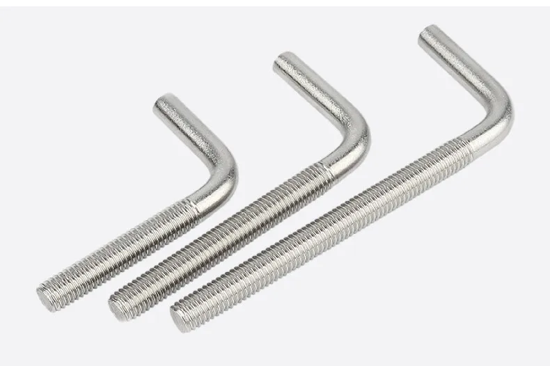 304 Stainless Steel L-shaped Bolt, 7-shaped Bent Screw, L-shaped Anchor ...