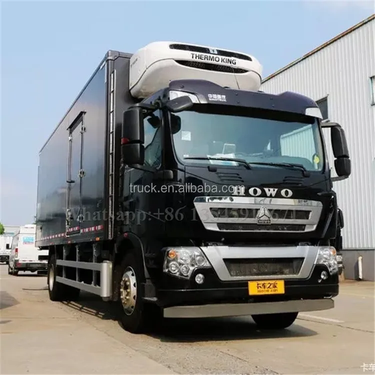 EURO 5 Howo Shacman CNG Refrigerator Truck - 6-8L Engine