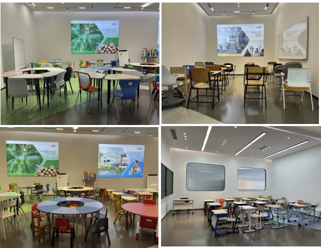 Modern Student Table - Foldable & Movable School Furniture