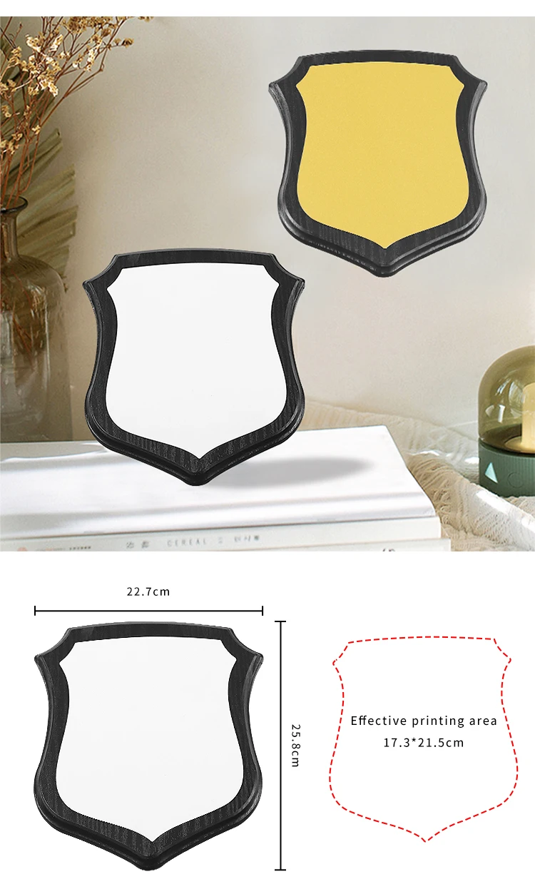 Custom Plaques - MB-08 Wooden Trophy Plaque Blank Sublimation