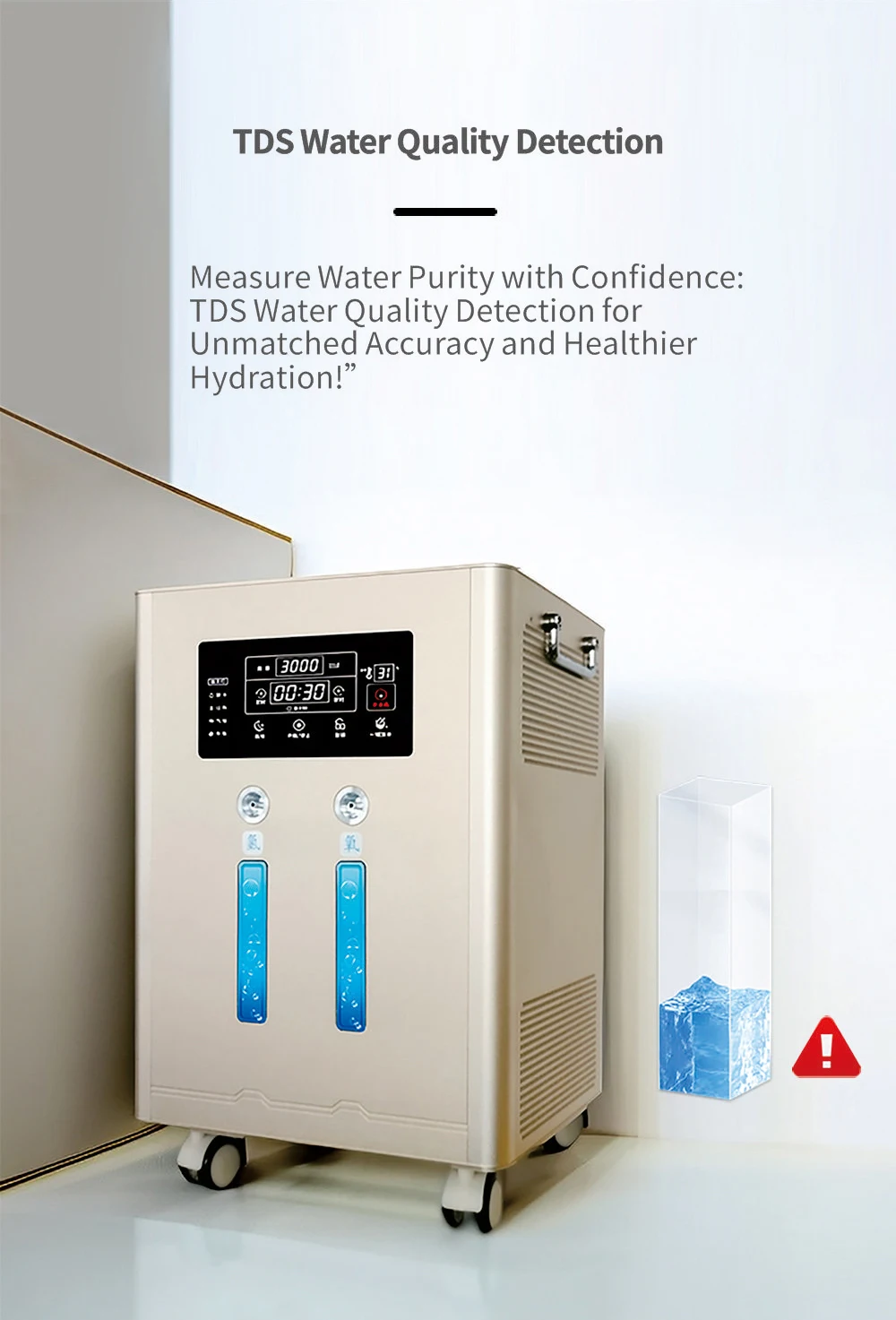 Hydrogen Inhalation Machine 3000ml Pure Hydrogen Therapy Machine H2 Therapy Machine Idhg13 - Buy ...