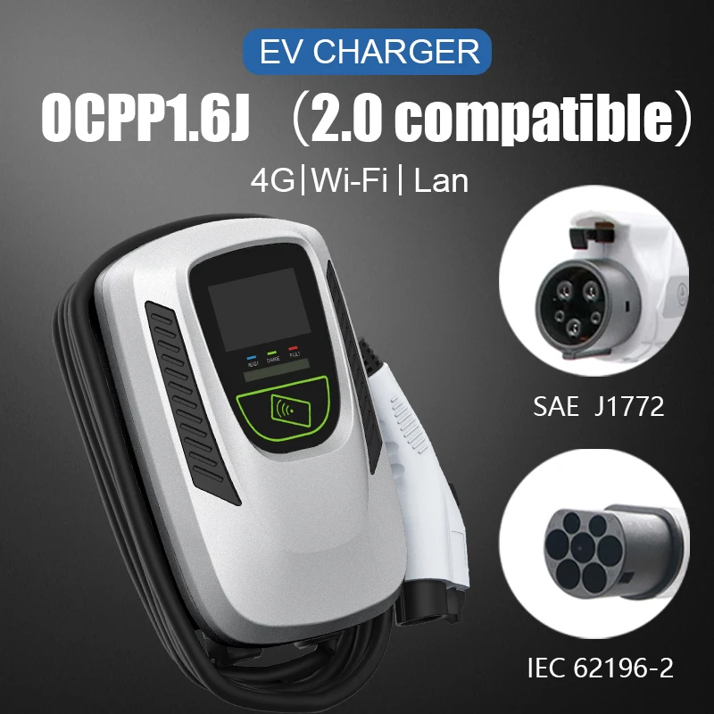3 Phase Smart Electric Vehicle Fast Charging 220 Volt Wall Box Ev ...
