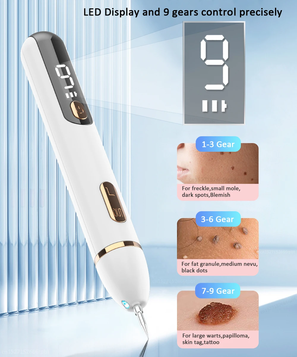 Skin Tag Remover - Blemish Laser Plasma Pen Mole Wart Eliminator