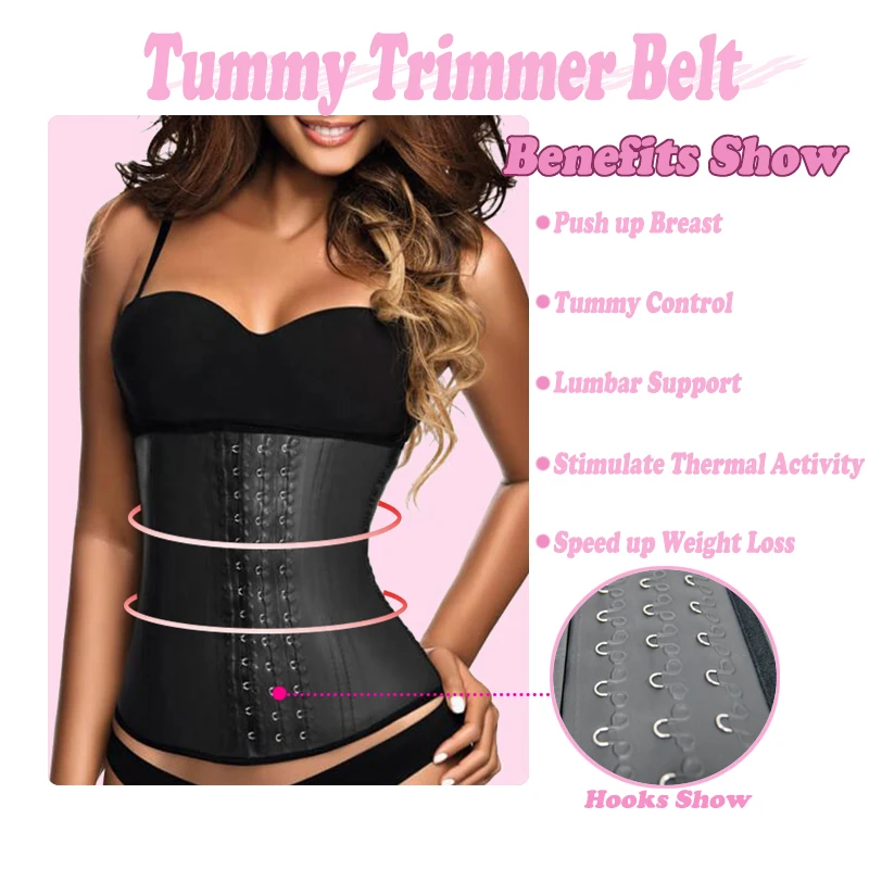 Women Clothing Colombian Reductoras Latex Waist Trainer Corset BBL ...