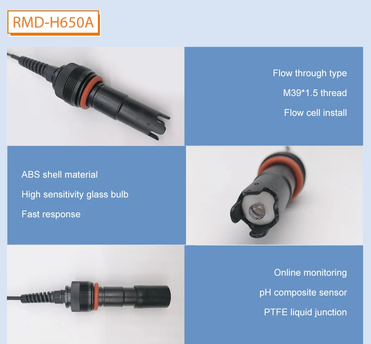 pH Sensor With Transmitter RS485 Relay Output Analog pH Meter Sensor ...