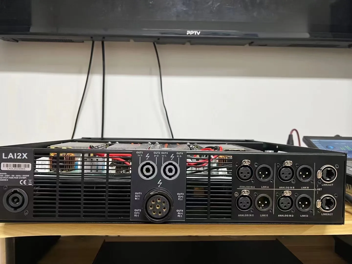 High Power Amplifier La12x 4channel 3300w Dsp Stage Speakeramplifiers ...