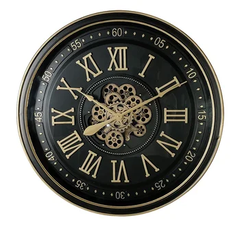 31 Inch Luxury Large Wall Clocks With Real Moving Gears New Gear Clock ...