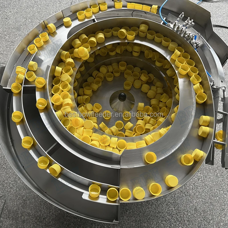 High Performance Vibratory Bowl Feeder for Caps Feeder Machine