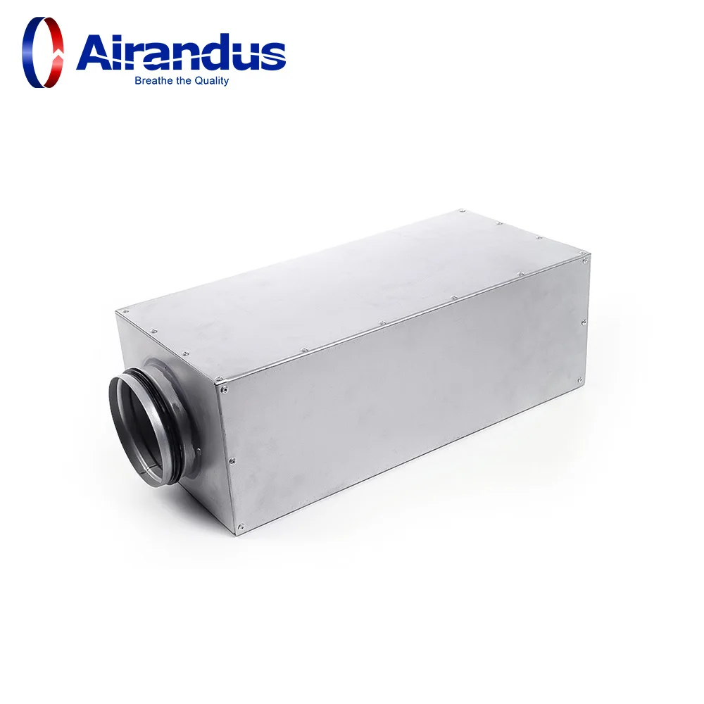 Galvanized Steel Ventilation Silencers Square Duct Silencer For Air ...