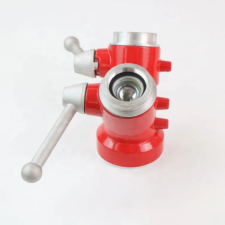 Y Type Aluminum Fire Water Divider With Brass Coupling Fire Hydrant ...