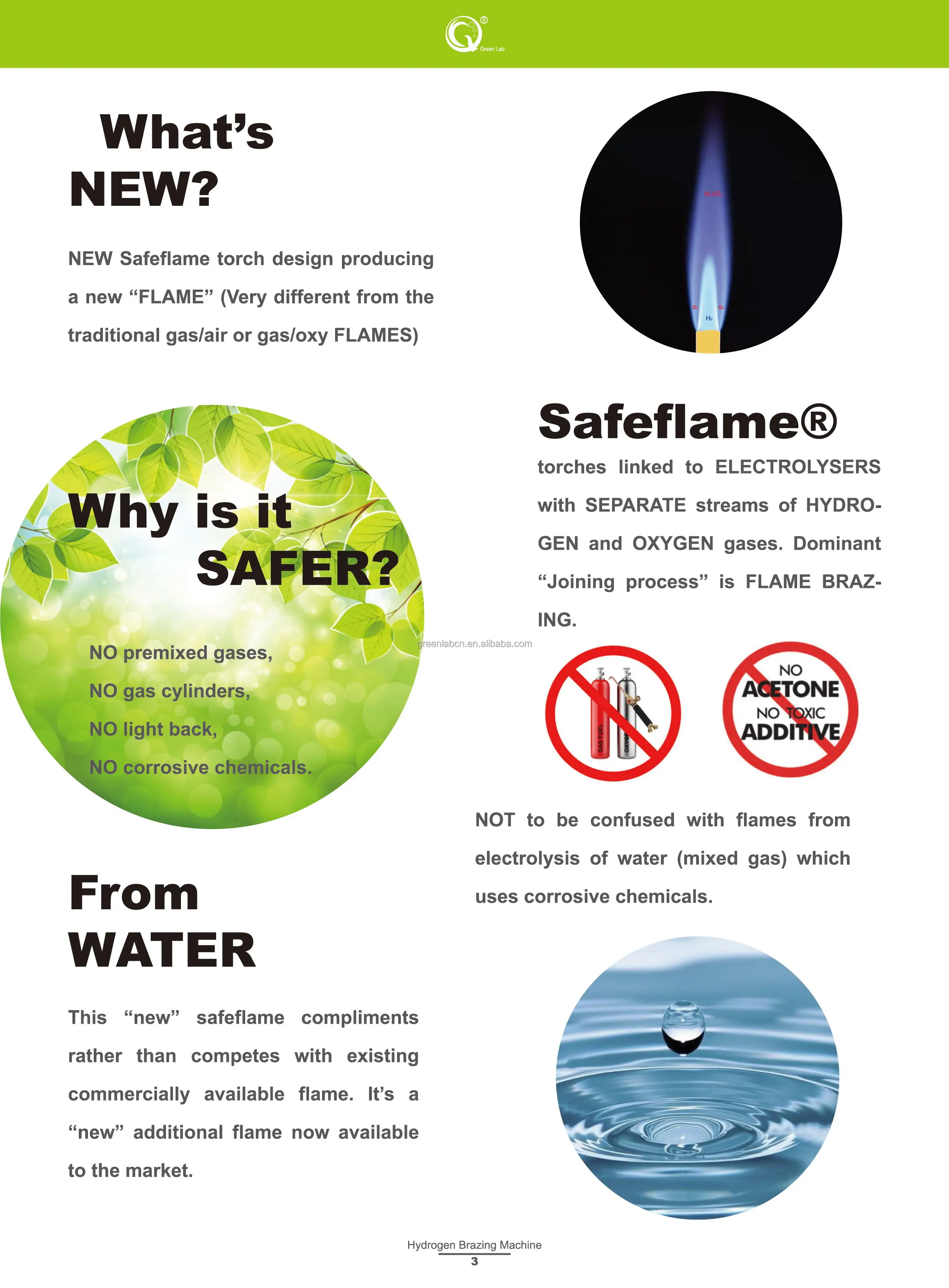 PEM Water Electrolysis Gas Flame Torch for Welding & Brazing