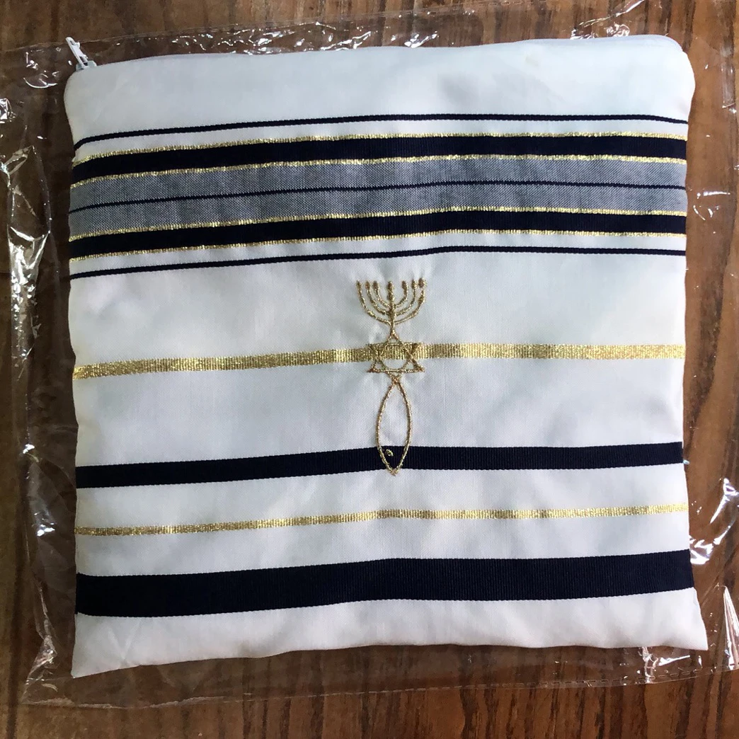 52x180cm Large Polyester Arab Scarf Stock Muslim Israeli Kosher Talit ...