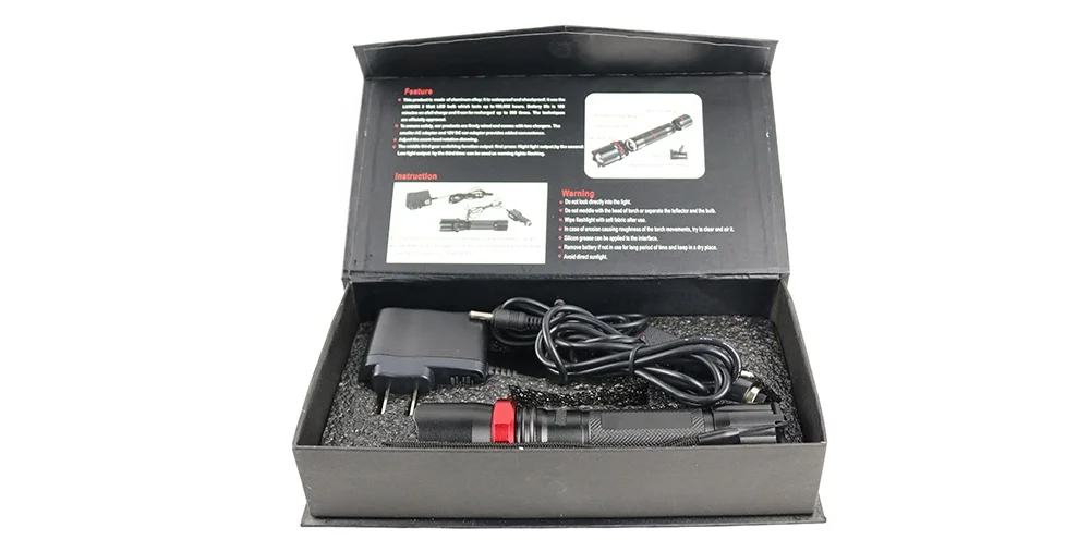 3W XPE Aluminum Tactical Flashlight - Adjustable & Rechargeable
