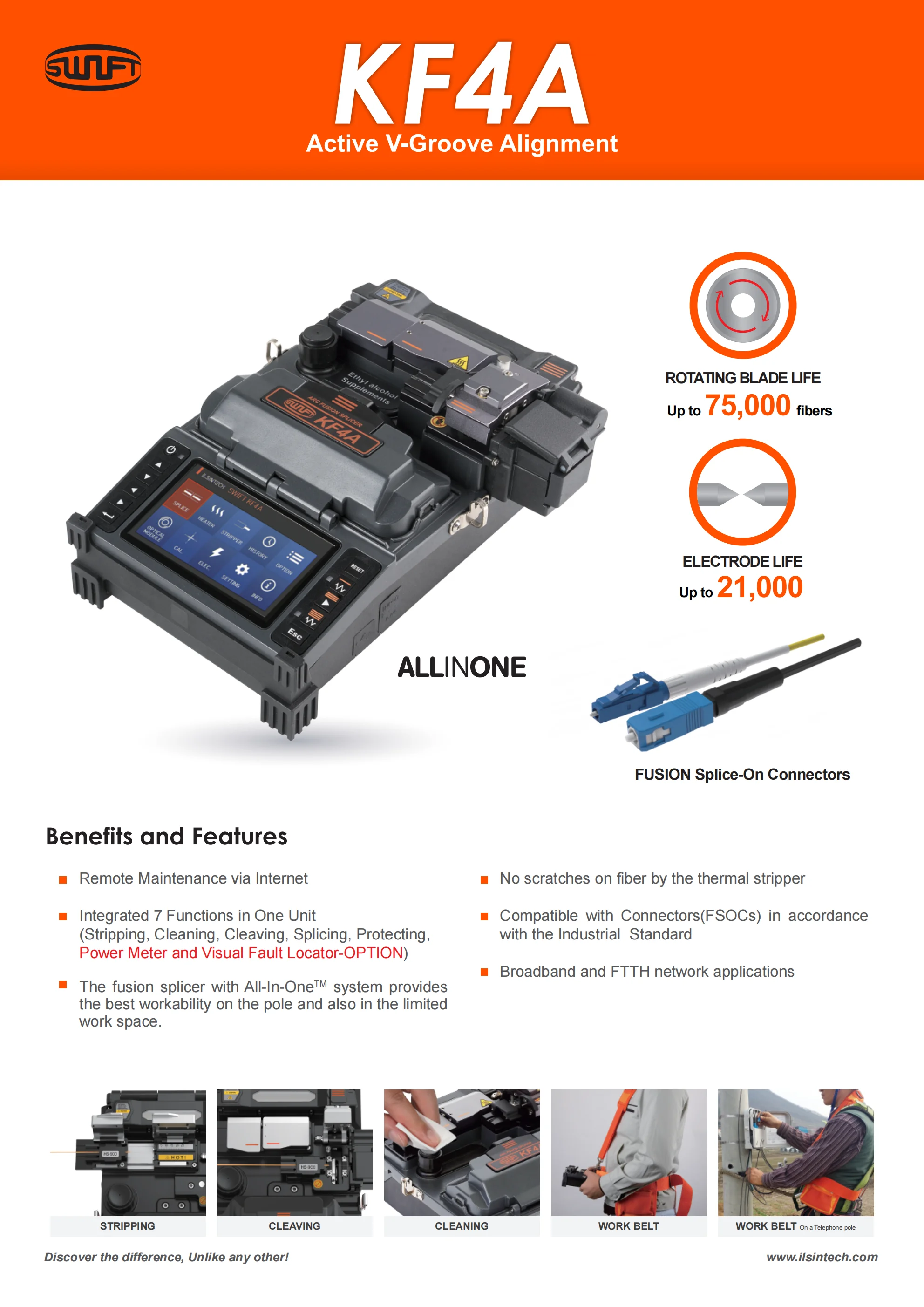 DHL UPS FedEx Original Korea Swift KF4A ARC Fusion Splicer Handheld ...