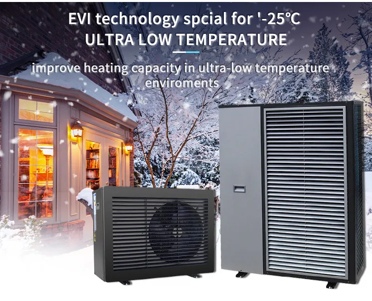 R32 Poland A+++ Monoblock Heat Pump Water Heater Heating For Household ...