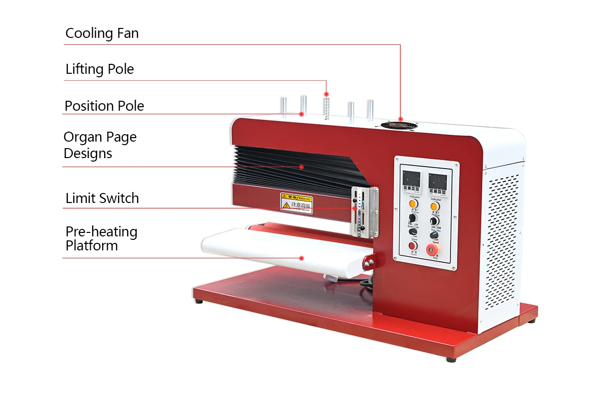 360 Degree Rotary 60cm Silicone Roller Heat Transfer High Speed DTF ...