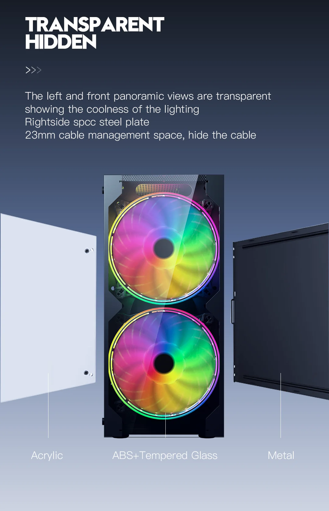 Factory Direct Desktop Computer Atx Casing Gaming Pc Casing Gaming ...