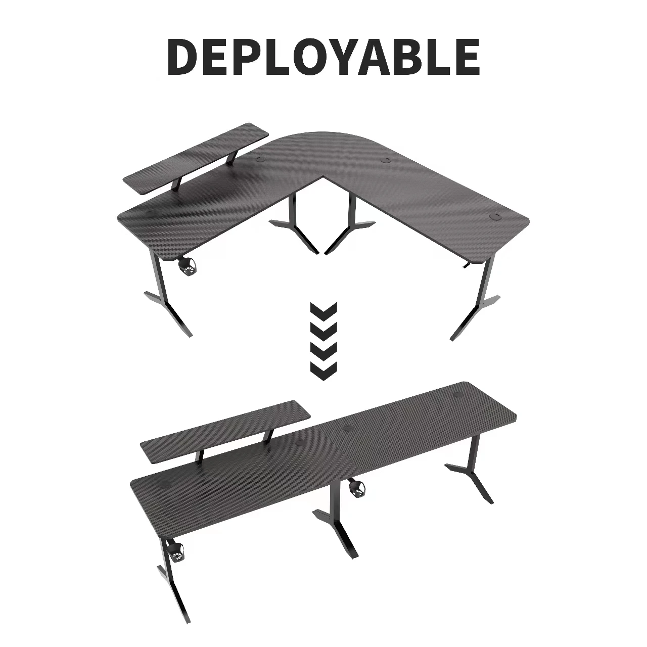 Hot selling Home Furniture L Shaped PC Gamer Ergonomics Office Table ...