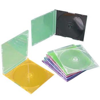 Cd Cases Clear Simple Design Matte Recycled Packaging Box For Dvd 5.2mm ...