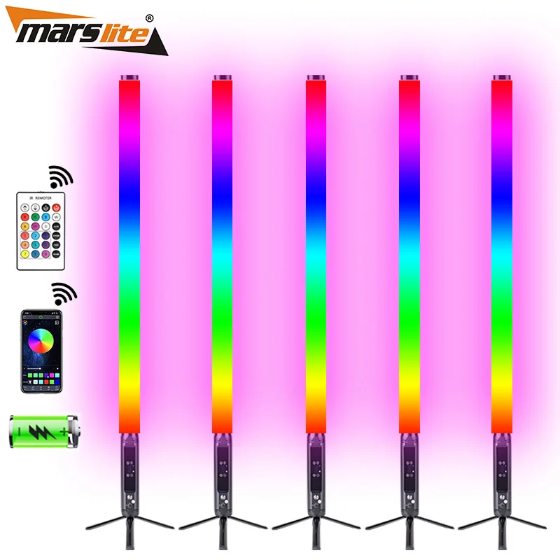Portable IP65 Wireless Battery 360° LED Tube Light for Stage, DMX ...