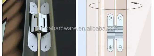 Heavy Duty 3d Adjust Concealed Hinge/ Invisible Hinge /hidden Door ...