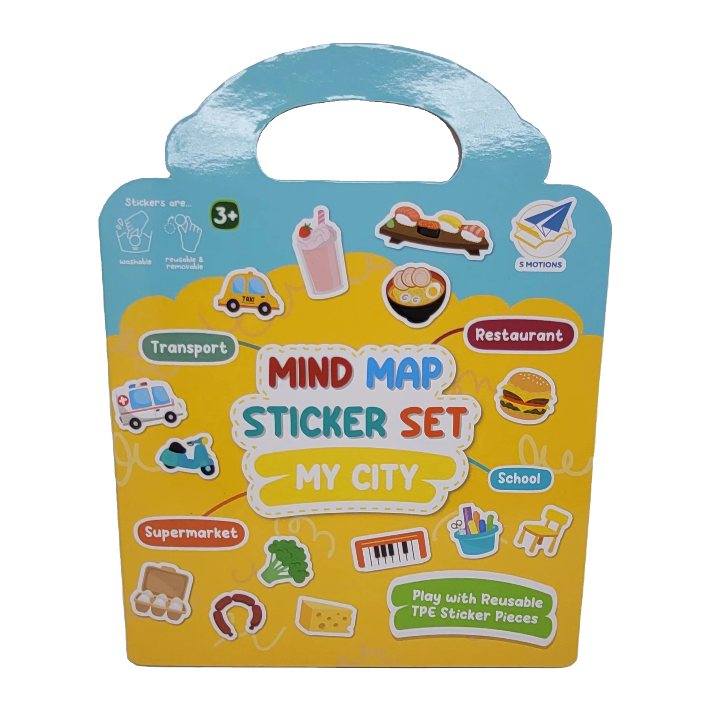 3 Folded Kid Learning Activity Game Board Book With Removable ...