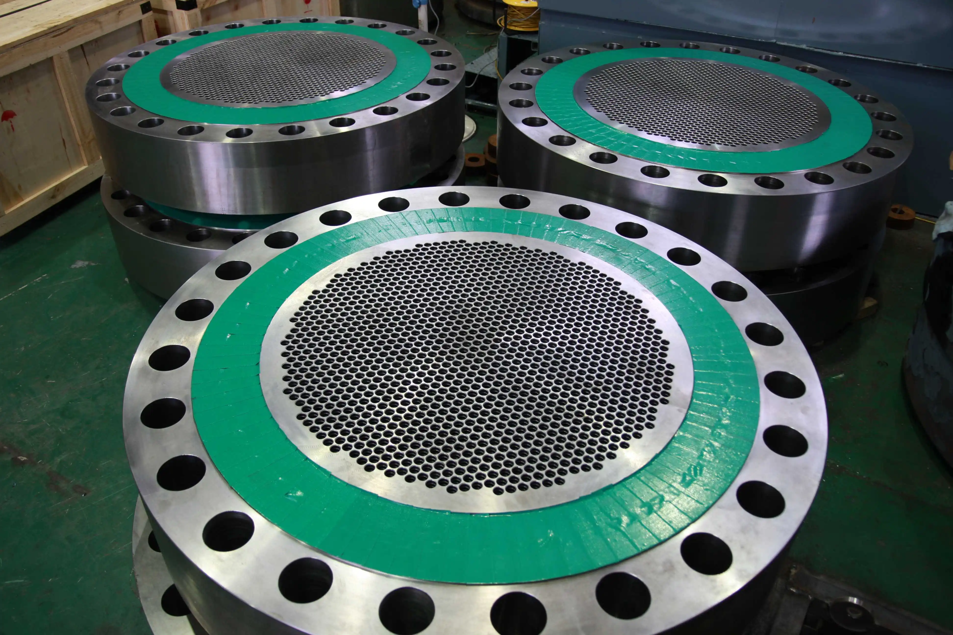 Heat Exchanger Boiler Forged Hole Drilling Flange Tube Sheet Plate ...