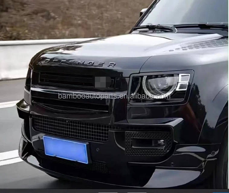 Front Bumper Lip Chin Spoiler Diffuser Body Kits Glossy Black for Land ...