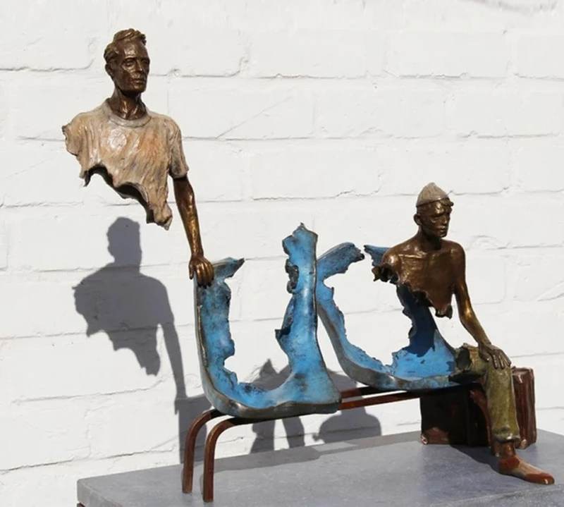 2022 Life Size Bronze Man Statue - Modern Art & Collectible