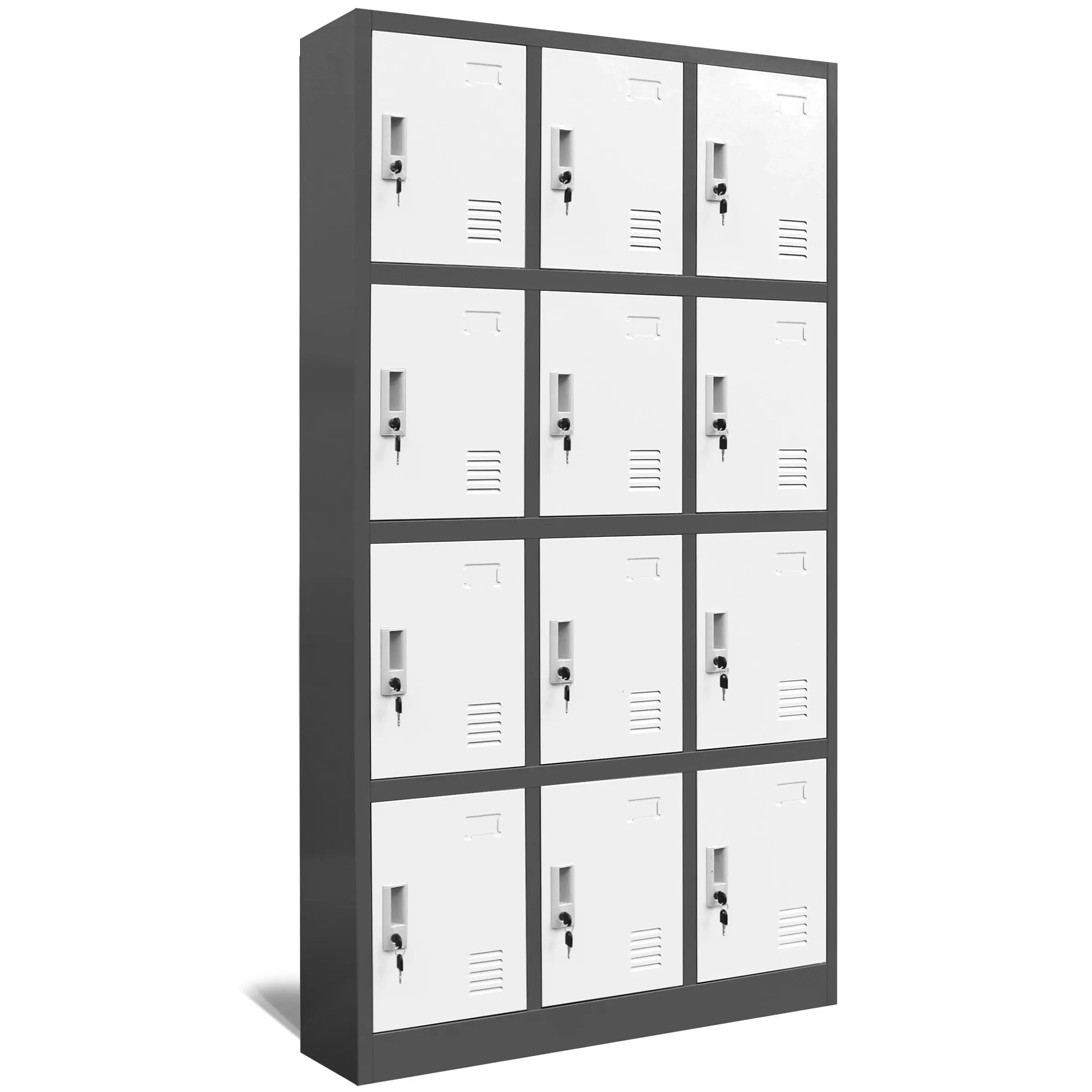 12 Doors Steel Locker Staff Clothing Locker School Lockers for Storage ...