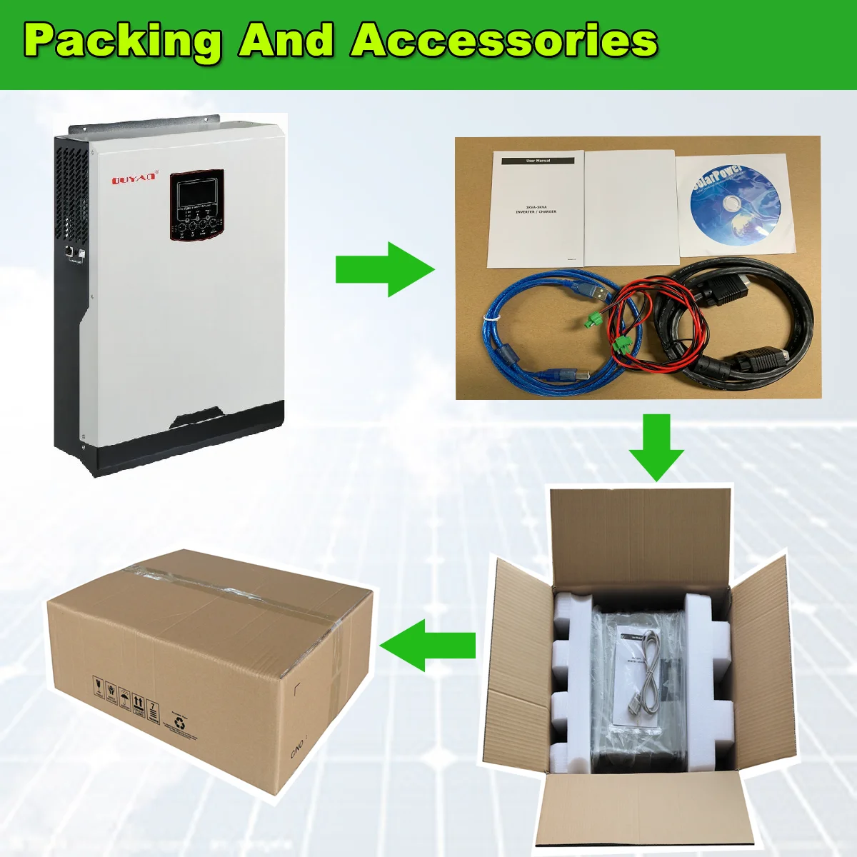 3200w Power Star Inverter Hybrid Mppt 24v Can Without Battery Hybrid ...