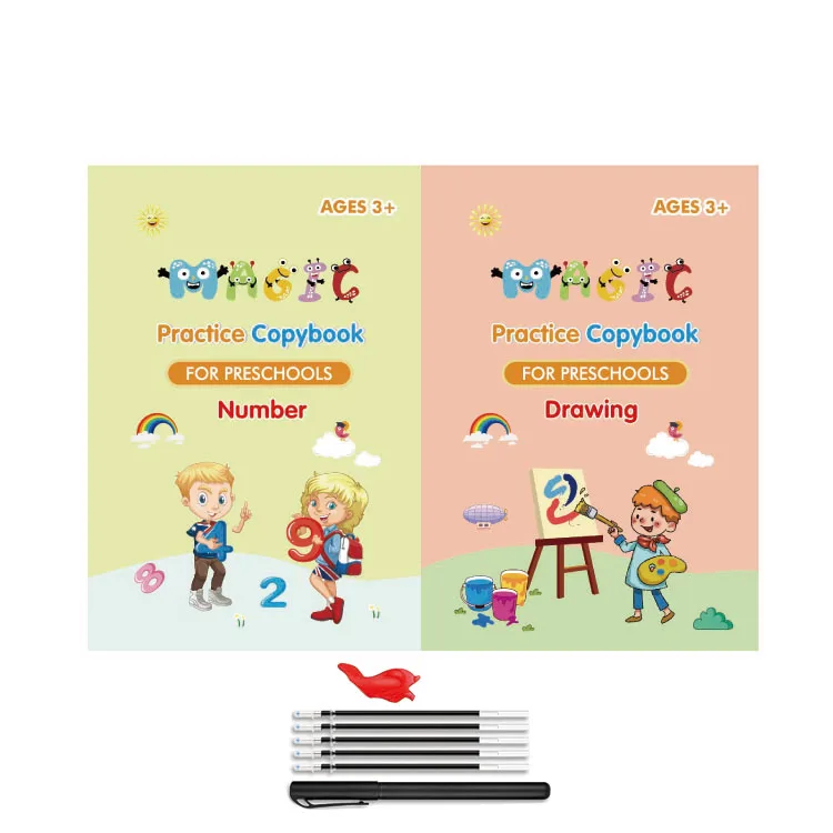 Magic Books - Reusable Writing Copybooks for Preschool Kids