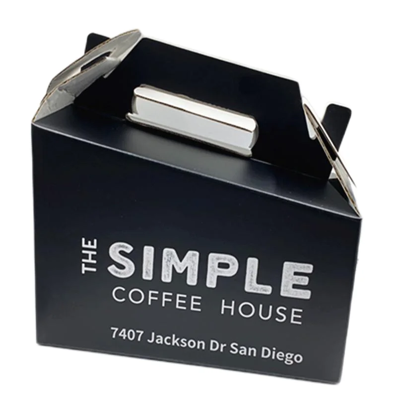 Wholesale Kraft Cardboard Beverage To Go Coffee Box Disposable ...