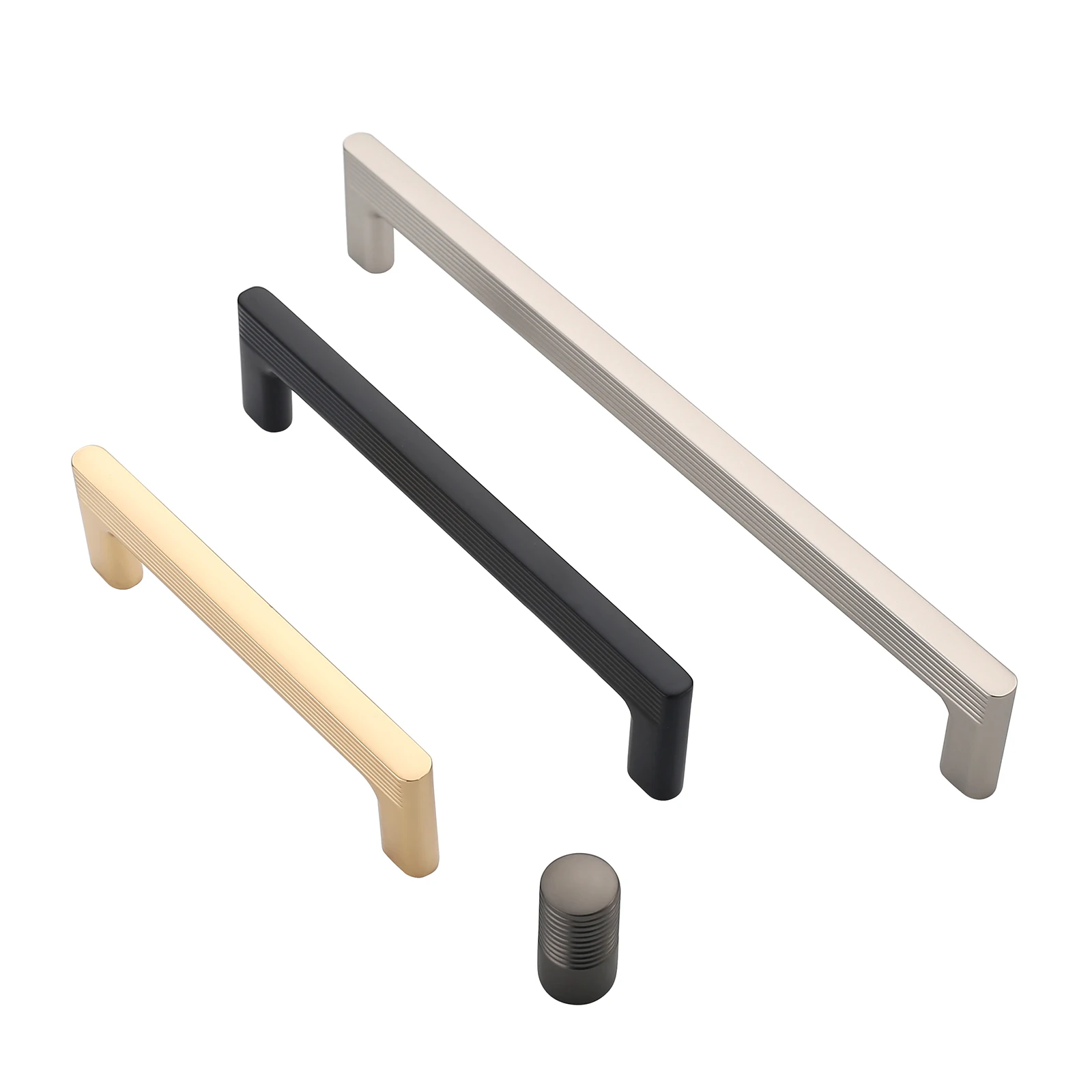 Simple New Modern Style Square Zinc Alloy Kitchen Cabinet Pull ...