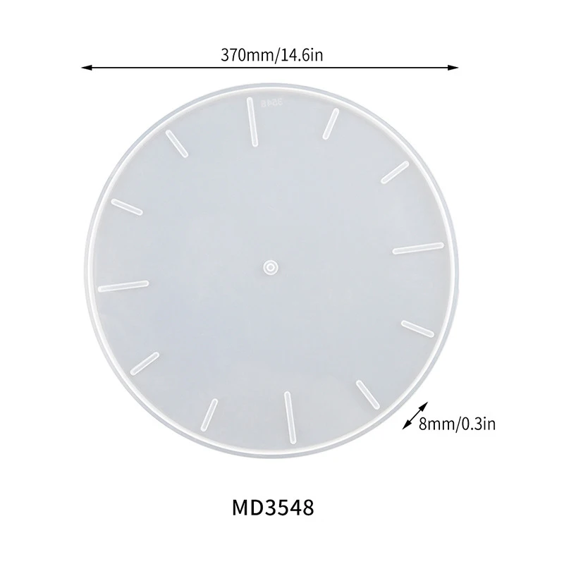 Large Clock Resin Mold Giant Roman Numerals Clock Silicone Mold With ...