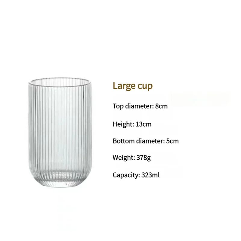 Customized Color Thickened Wine Glass - Vertical Stripes