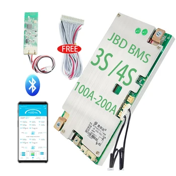 Jbd Bms 3s 4s Lifepo4 Li-ion 12v 100a 120a 150a 200a Smart Bms With Balance Ntc Bt Uart Jiabaida ...